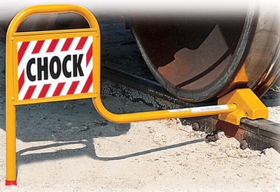 Railcar Wheel Chocks & Stops | Aldon Company, Inc.