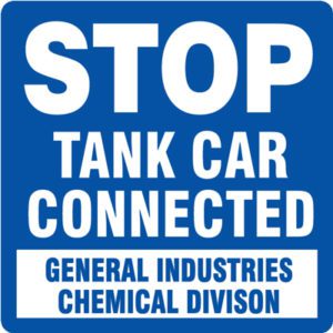 Customized Stop Tank Car Connected (Blue) | Aldon®