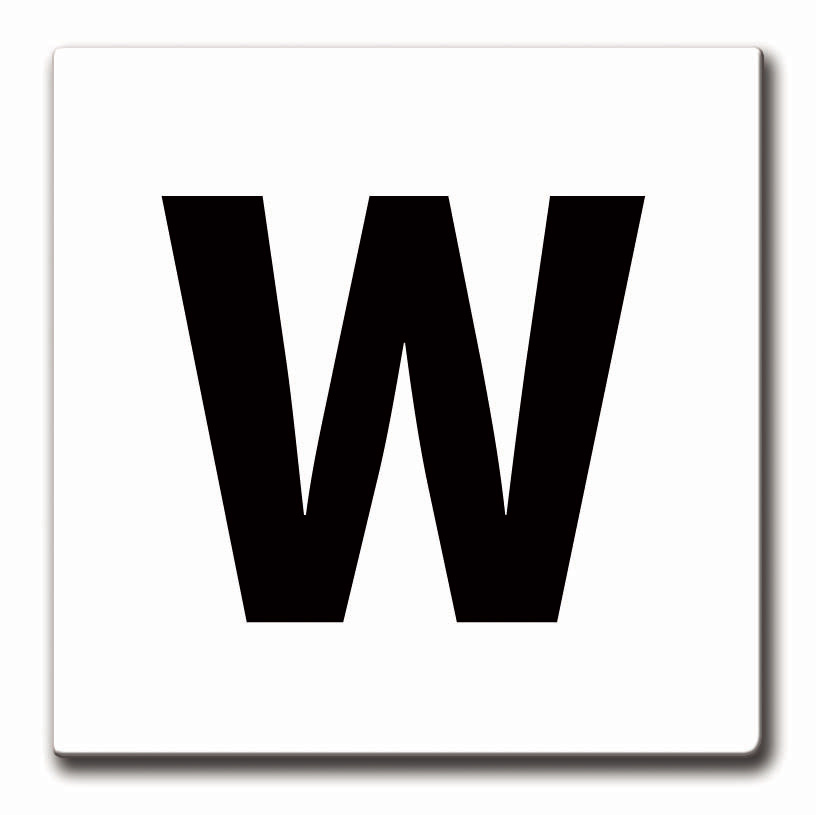Whistle "W" Sign Plate, 12 in x 12 in | Aldon®
