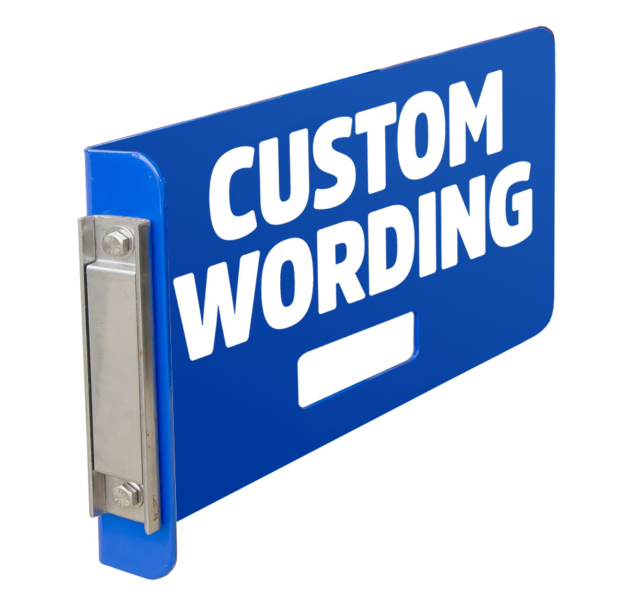 Customized Magnetic Railcar Status Signs (Blue) - Aldon®