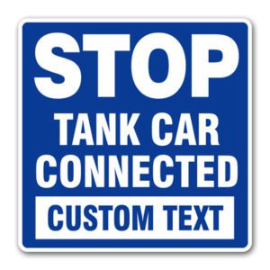 Customized Stop Tank Car Connected (Blue) | Aldon®