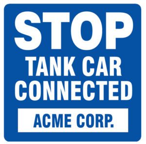 Customized Stop Tank Car Connected (Blue) | Aldon®