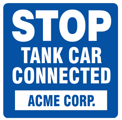 Customized Stop Tank Car Connected (Blue) | Aldon®