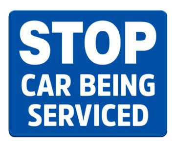 Stop Car Being Serviced (Blue) | Aldon®