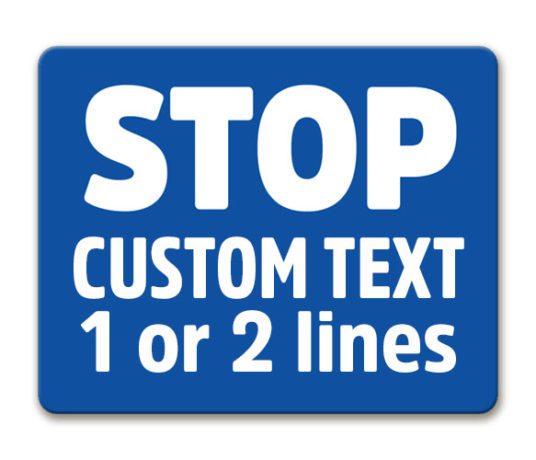 Blue Flag Railroad Safety Signs | Aldon®