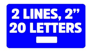 Customized Blue Magnetic Railcar Status Sign w/White Lettering | Aldon®