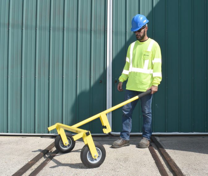 Flush Rail Car Stop Cart | Aldon®