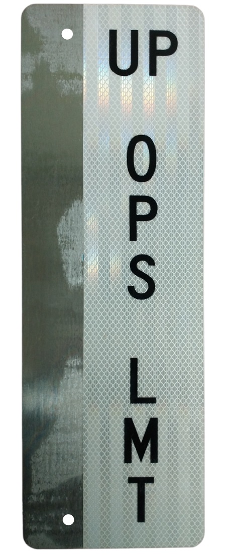 End Of Union Pacific Railroad Operations Sign, Double Sided | Aldon®