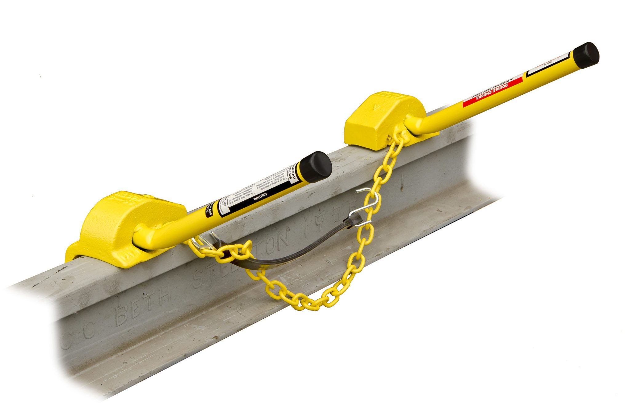 Double Railroad Wheel Chock (Flush Rail) | Aldon®