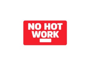 No Hot Work Magnetic Sign | Aldon®