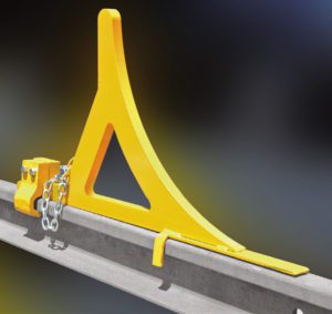 Non Skid Crane Wheel Stop for Railcars | Aldon®