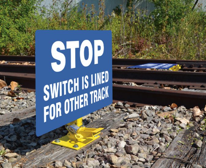 Blue Flag Railroad Safety Signs | Aldon Company, Inc.