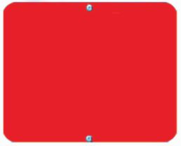Blank Red Sign Plate (Stop) -12 in x 15 in | Aldon Company, Inc.