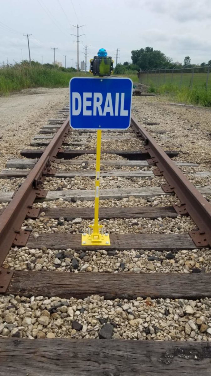 Spur Track Foot Operated Sign Holder | Aldon Company, Inc.