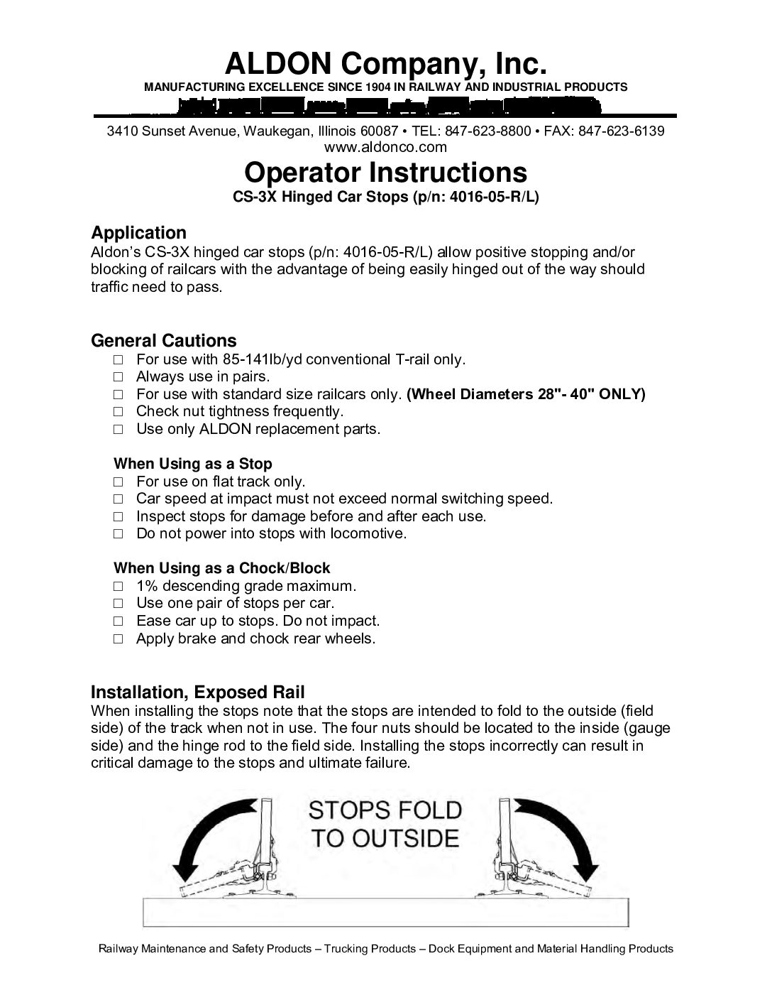 Downloadable Product and Safety Resources | Aldon®