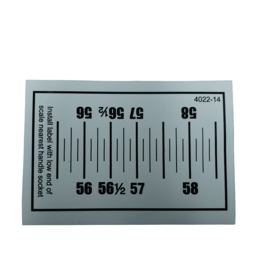 Replacement Gauge Sticker (Roadmaster Rolling Gauge Reader) | Aldon®