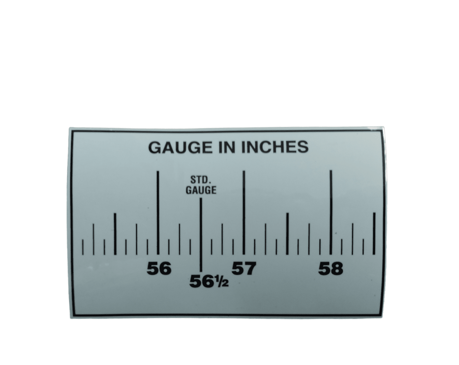 Replacement Gauge Sticker (Economy Rolling Gauge Reader) | Aldon®