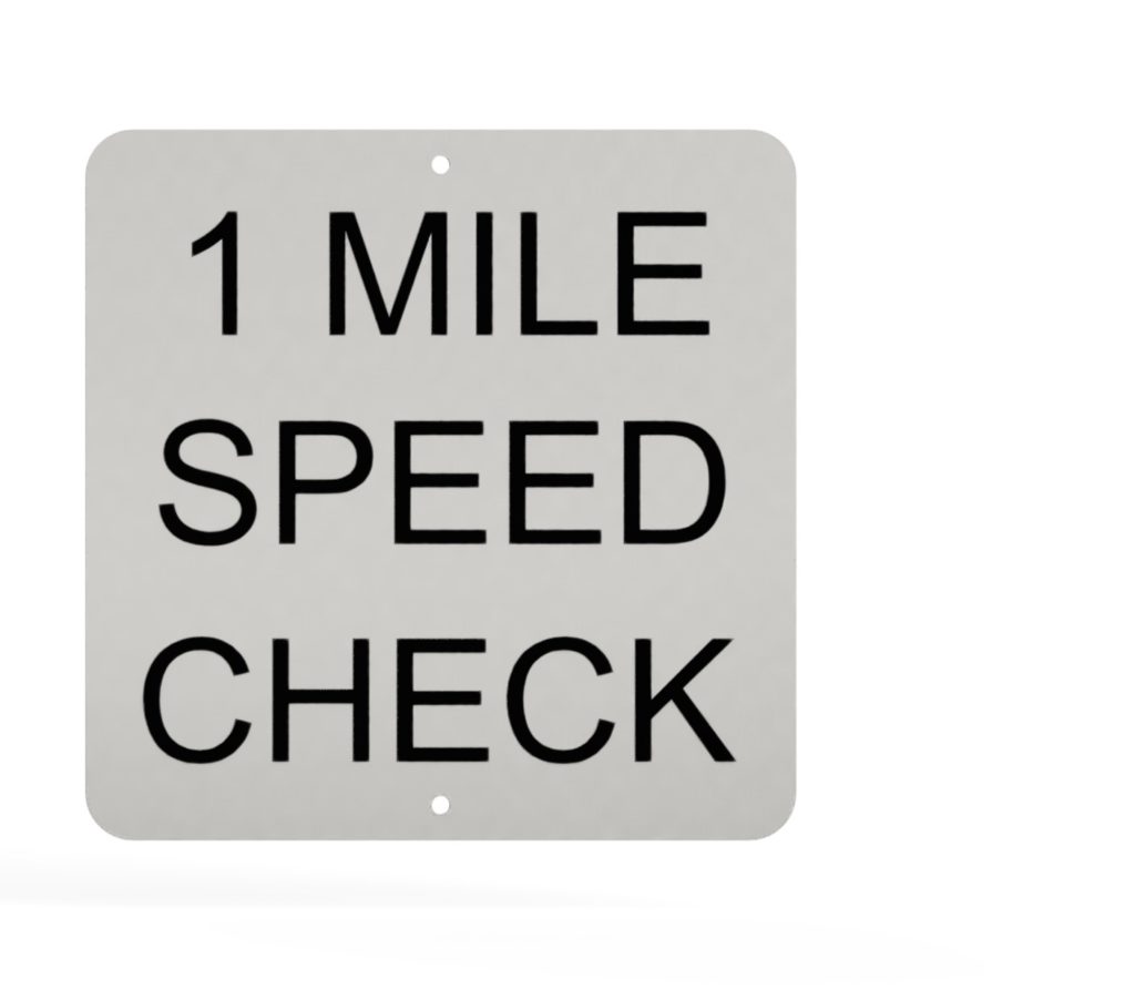 1 Mile Sign, UPRR STD DWG 0503 | Aldon®