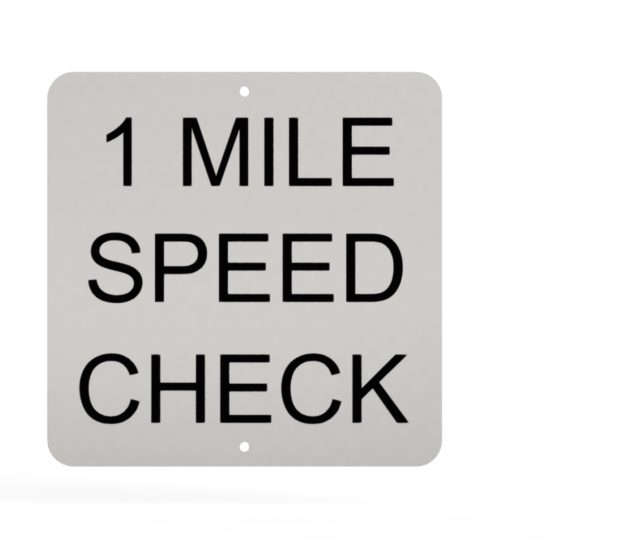 1 Mile Sign, UPRR STD DWG 0503 | Aldon®