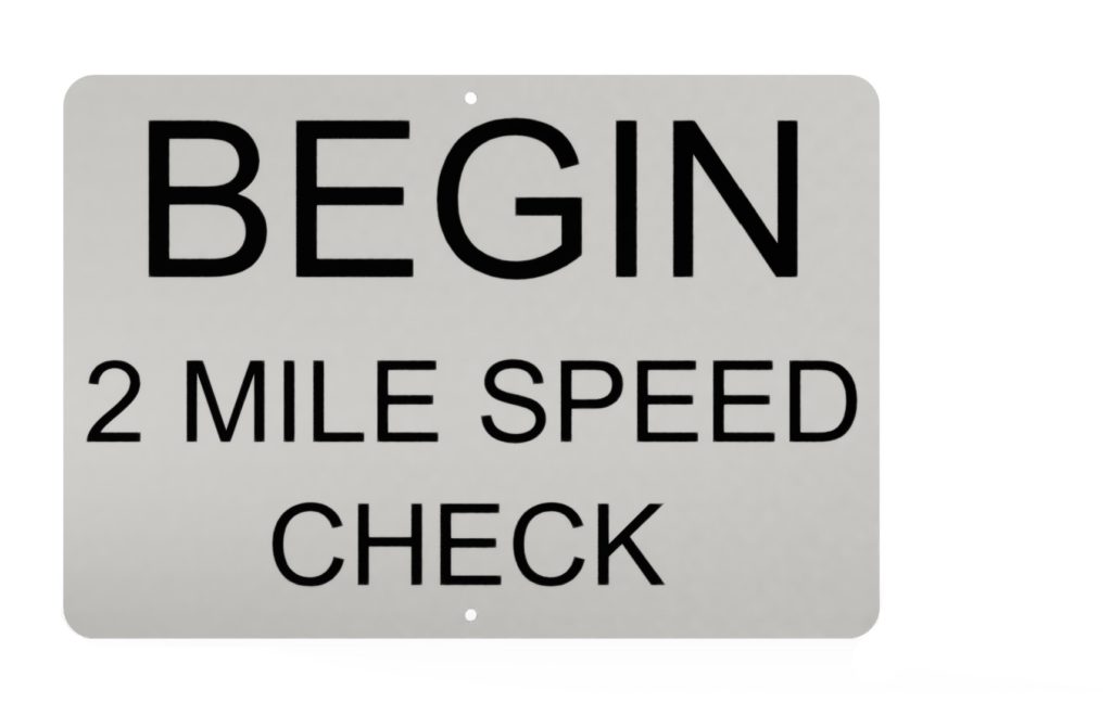 Begin 2 Mile Sign, UPRR STD DWG 0503 | Aldon®