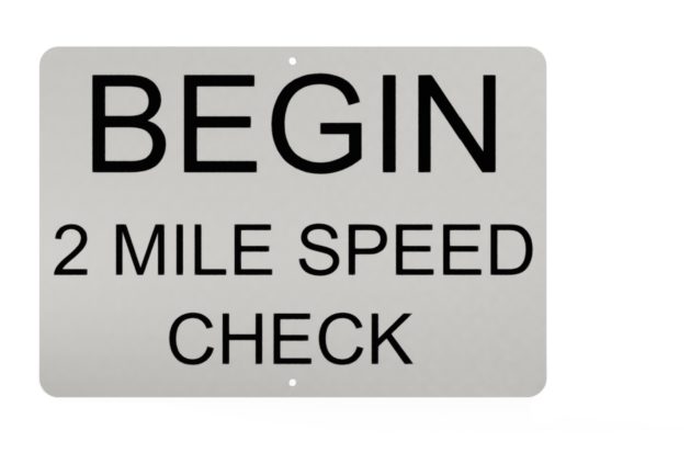 Begin 2 Mile Sign, UPRR STD DWG 0503 | Aldon®