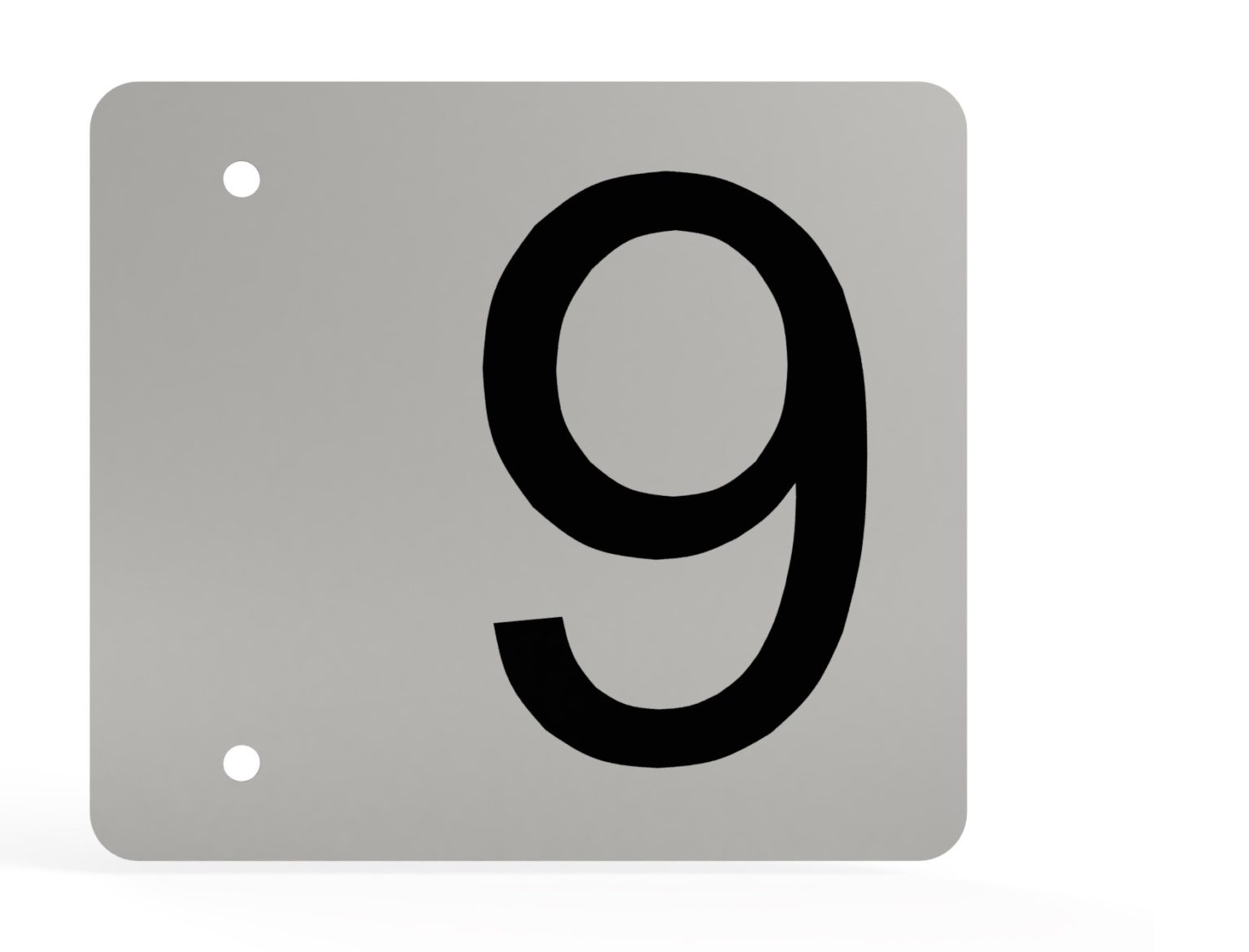 Double Sided 6" Numeral Sign, UPRR STD DWG 0502 | Aldon®