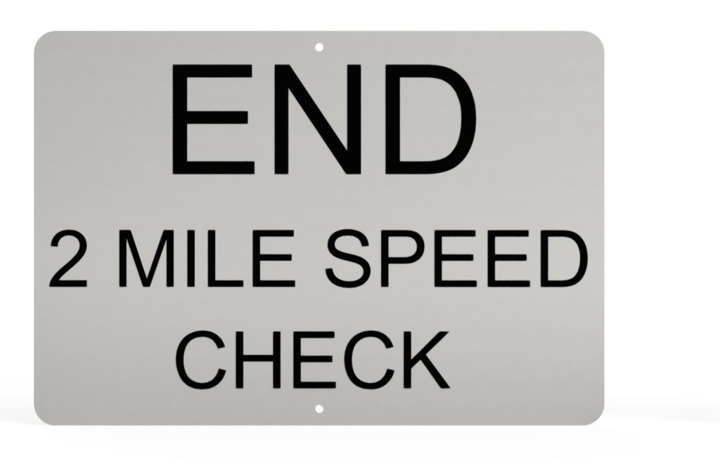 End 2 Mile Sign, UPRR STD DWG 0503 | Aldon®