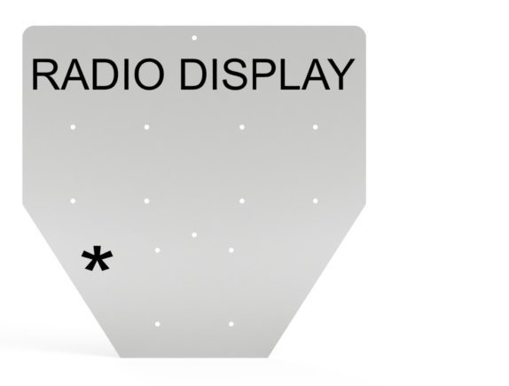 Radio Display Sign, UPRR STD DWG 0549 | Aldon®