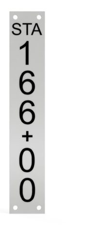 Tunnel Station Sign, UPRR STD DWG 0569 | Aldon®