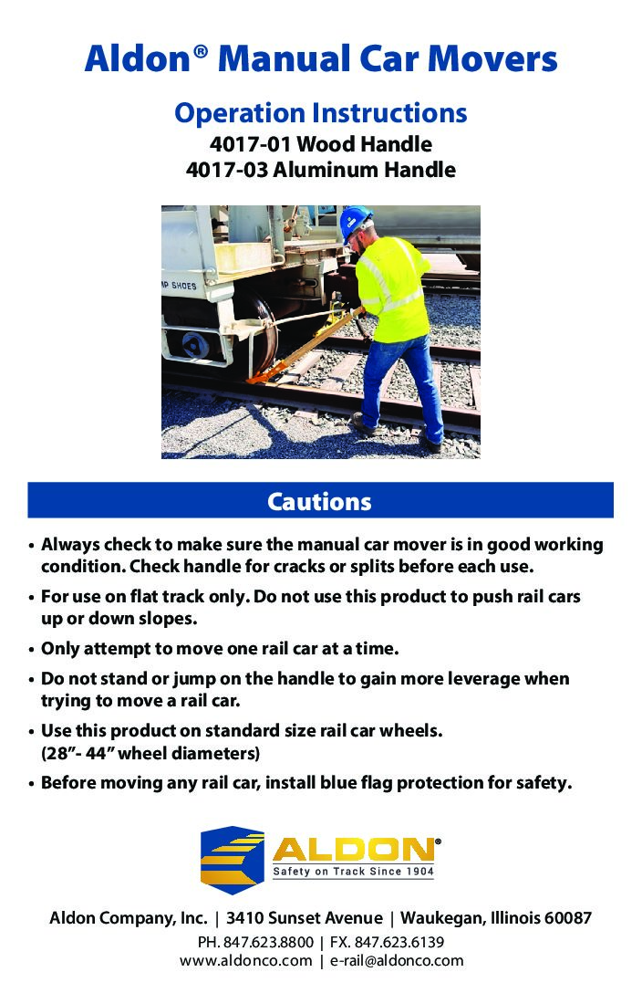 Downloadable Product and Safety Resources | Aldon®