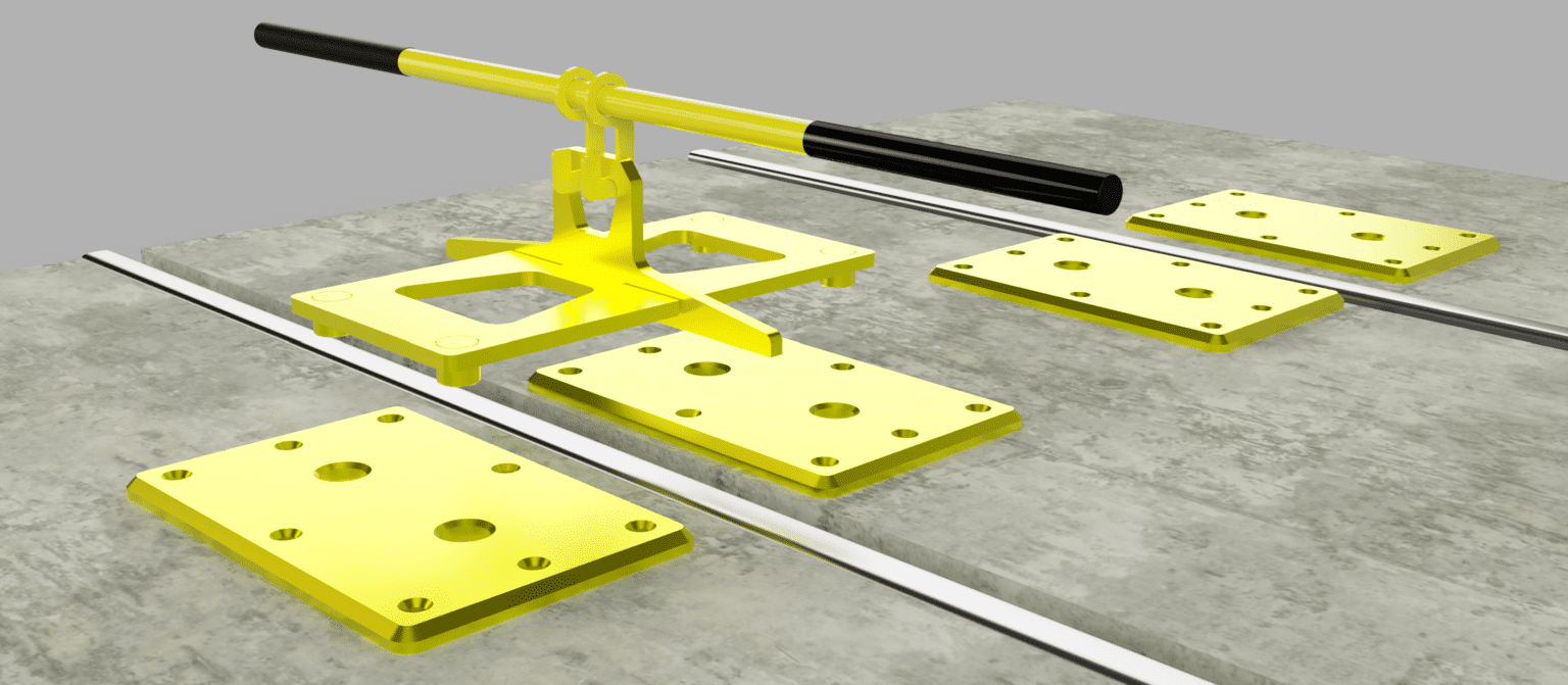 Flush Rail Car Stop Carrying Pole | Aldon®